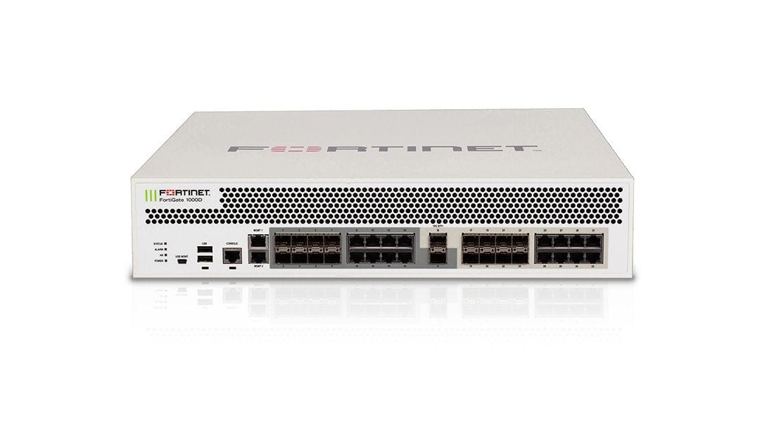 FortiGate 1000D – 2x 10 GE SFP+ slots, 16x GE SFP slots, 16x GE RJ45 ...