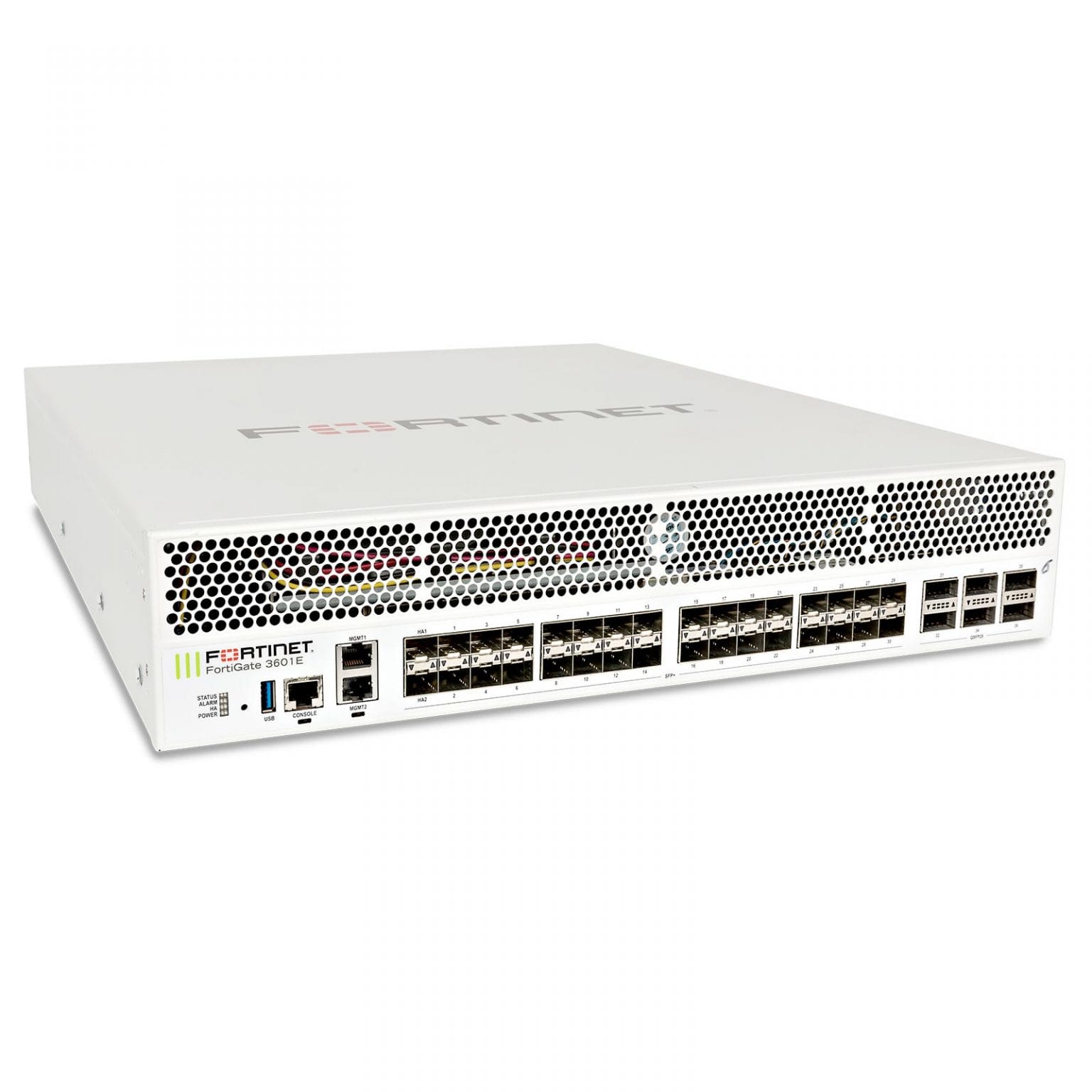 FortiGate 3600E – 6x 100 GE QSFP28 slots and 32x 25 GE SFP28 slots (including 30x ports, 2x HA ...