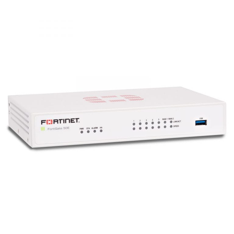 FortiGate 50E – 7x GE RJ45 ports (including 2x WAN ports, 5x Switch ...